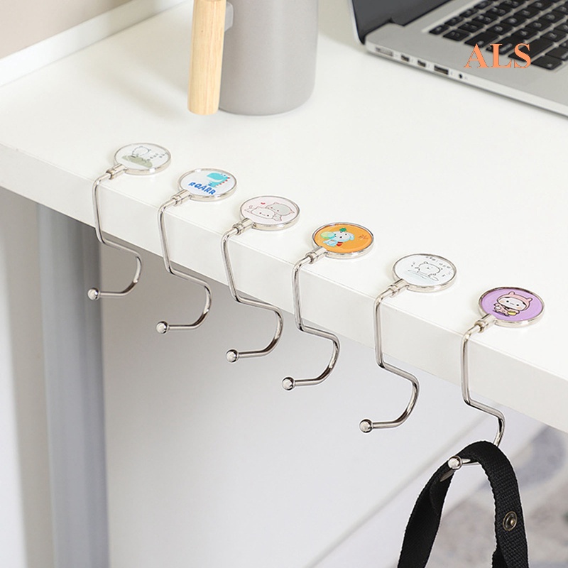 ALS Portable Folding Bag Hook Hanger Purse Hook Hanger for Table Bar ...