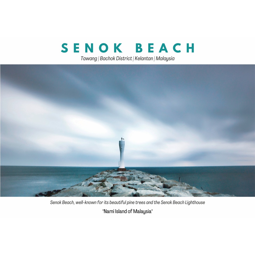 Postcard Malaysia - Pantai Senok Kelantan/ Lighthouse Senok/ Postcard ...