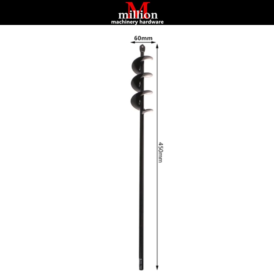 4/5/8/10cm Spiral Drill Bits Electric Cordless Garden Plant Spiral Tool ...