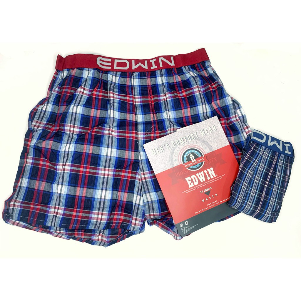 Edwin Woven Boxer Premium Quality Mens Underwear (2 Pcs) EV2062-2 ...