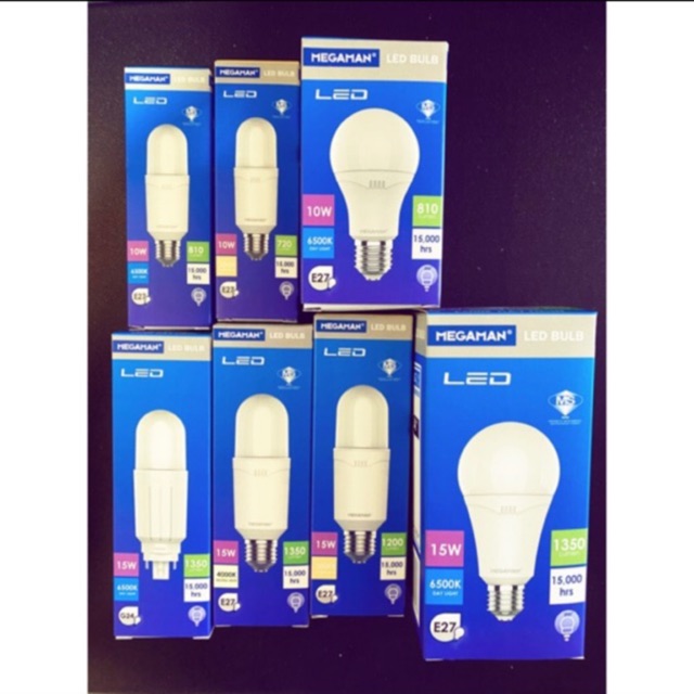 MEGAMAN LED BULB 5W/10W/15W LED BULB/LED STICK | Shopee Malaysia