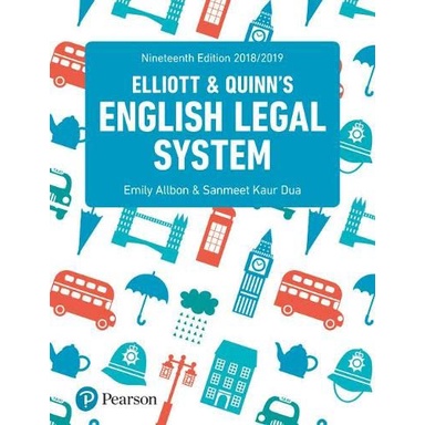 English Legal System 19 ED. BY ELLIOT & QUINN'S | Shopee Malaysia