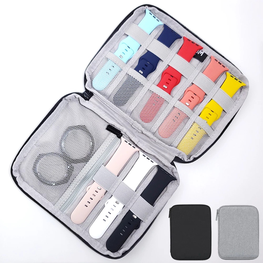Portable Watch Band Case Storage Bag/Travel Watchbands Pouch Data Cable ...
