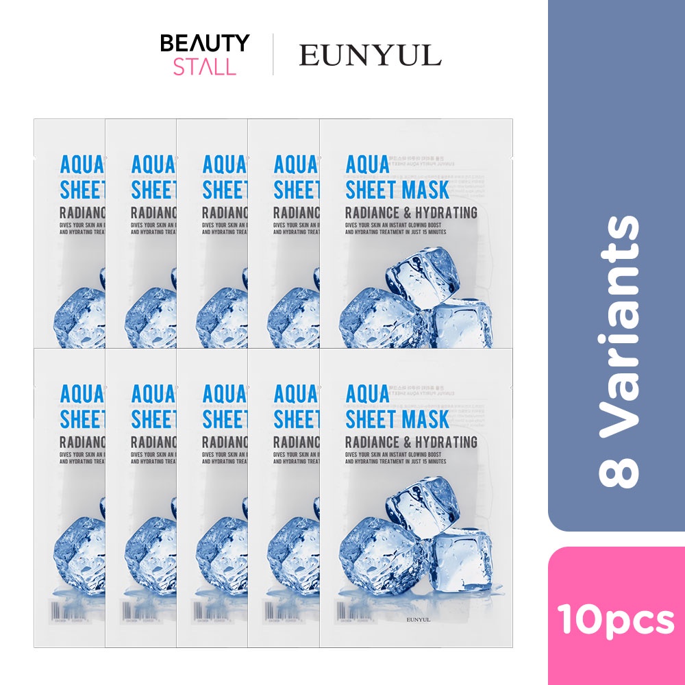 EUNYUL Purity Sheet Mask Pack Set (22ml/10 Pcs) | Korea Moisture ...
