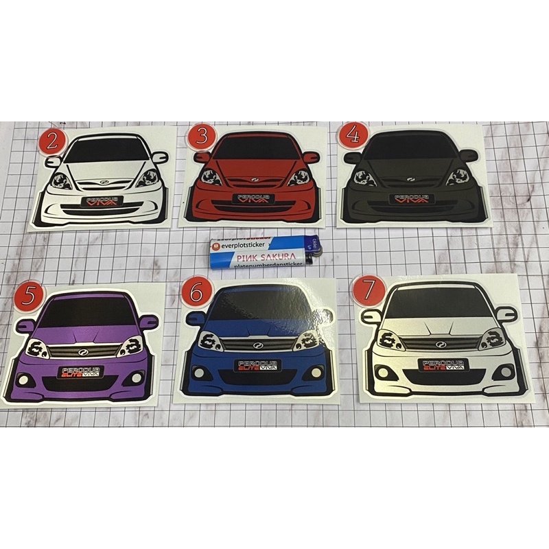 【ReadyStock】Sticker kereta pantulan cahaya Perodua/VIVA | Shopee Malaysia