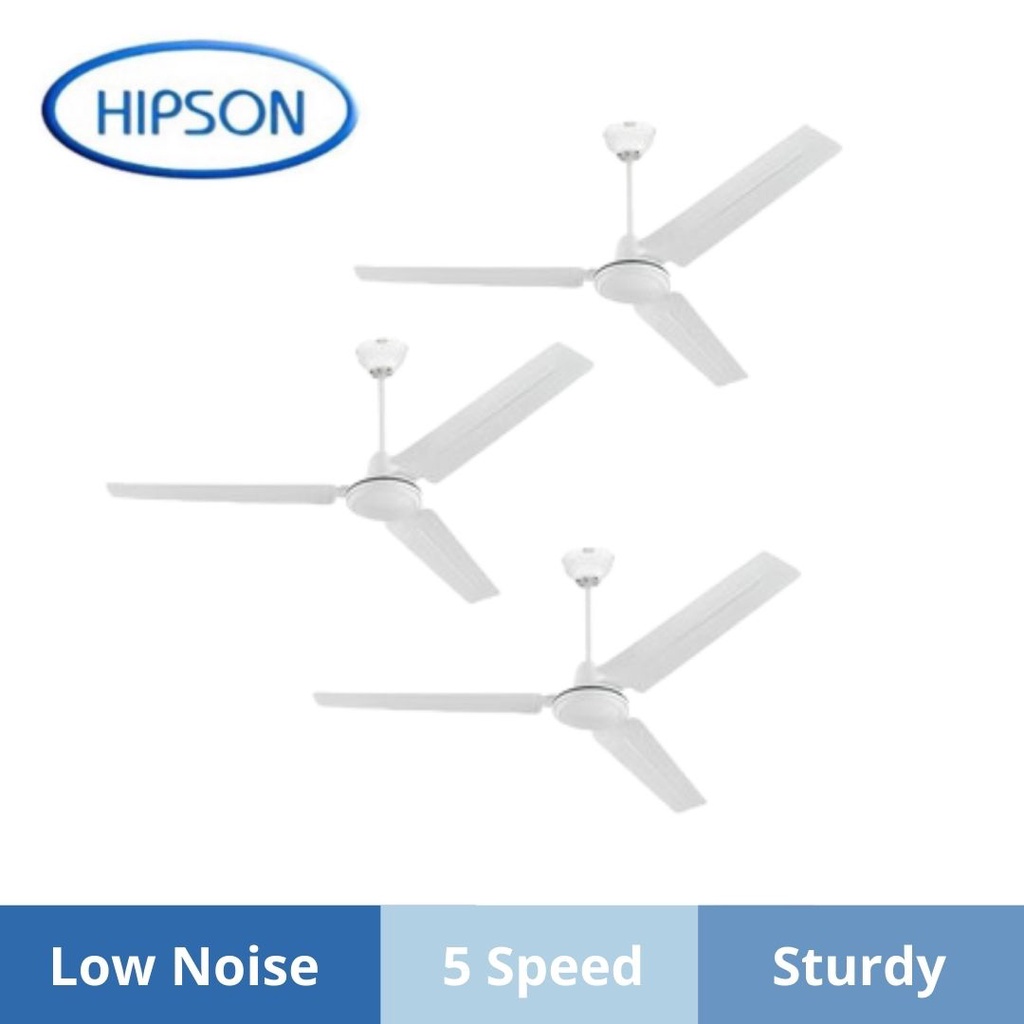 1 BOX 3unit 】HIPSON 56" 3 Blade Ceiling Fan Regulator Type (White ...