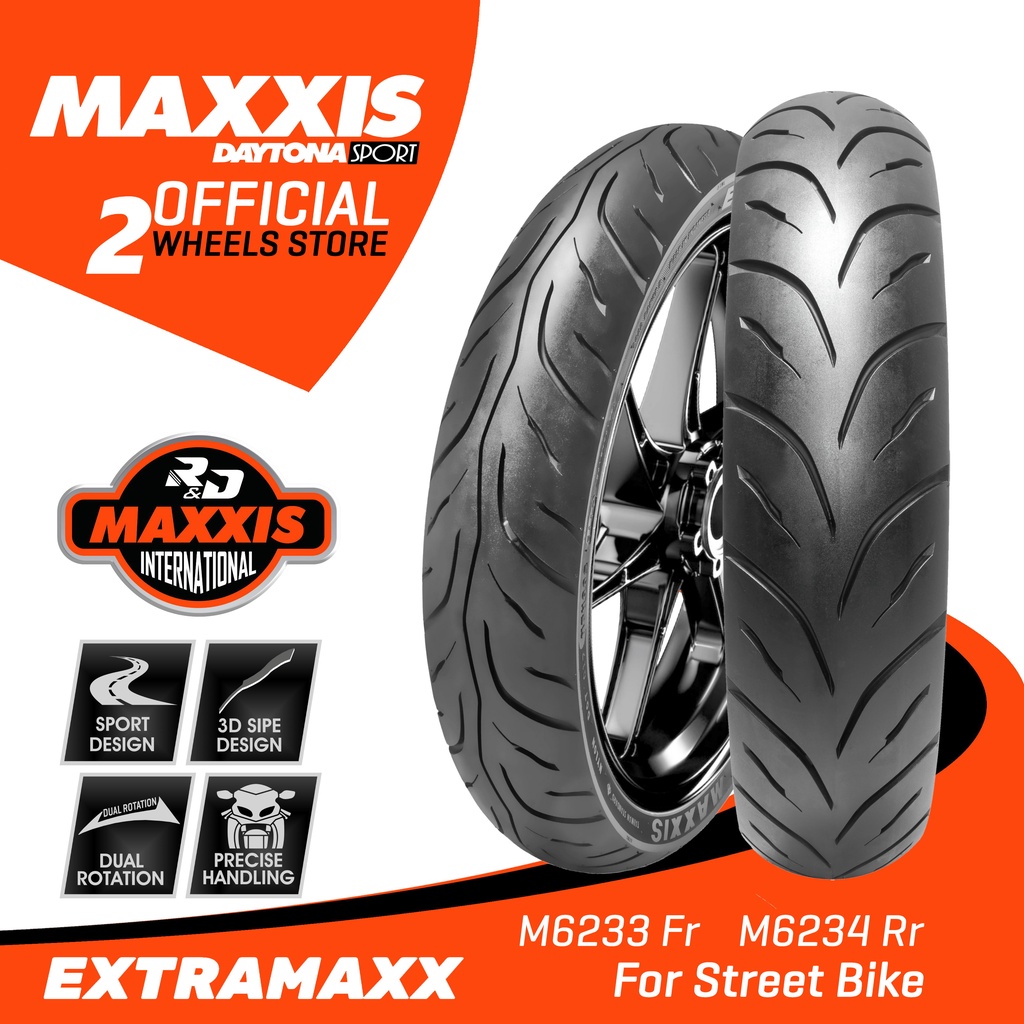 Maxxis Extramaxx For Street Bike (17”) M6233 / M6234 | Shopee Malaysia