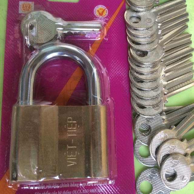 Viet TIEP padlock + 25 large Vietnamese KEYS 85-58 10mm non-tube (KEY ...