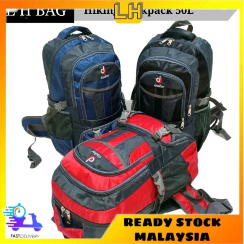 [Ready stock] Hiking Backpack camping 50L outdoor Sports travel bag ...