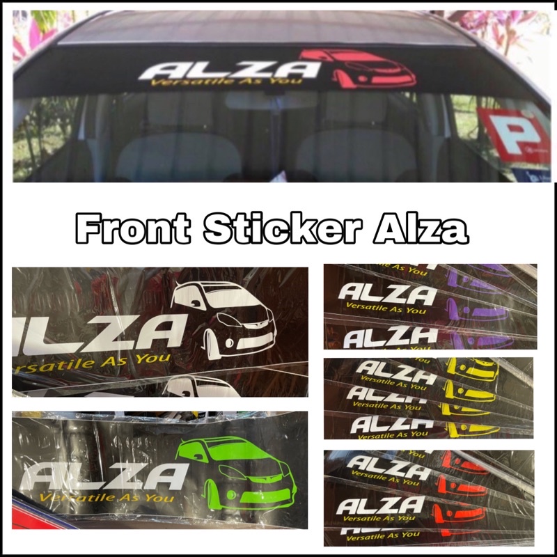 windscreen sticker alza custom design | Shopee Malaysia