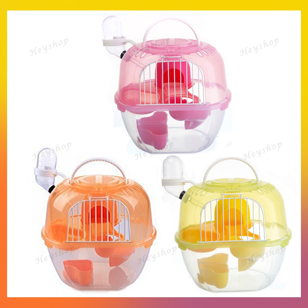 Carno Hamster Travel Carrier 2 Level / Outdoor Portable Cage Pet House ...
