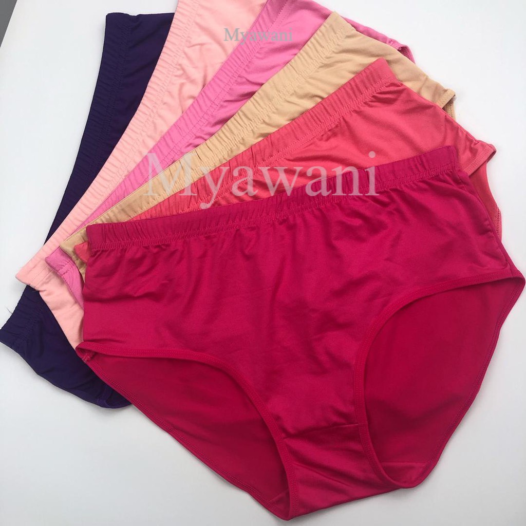 High Waist Panties PLUS SIZE 2XL-6XL (95kg-130kg) Cotton Spender Wanita Saiz Besar Tutup Perut ...