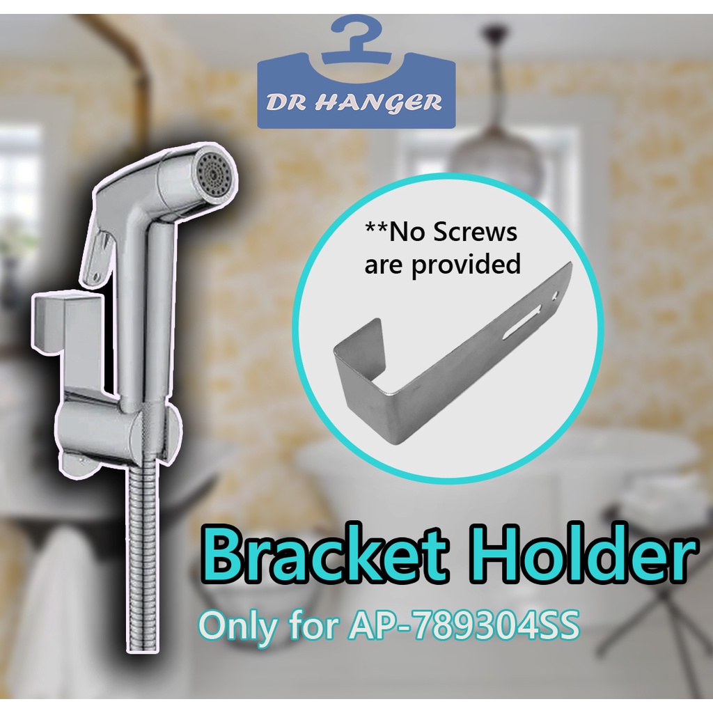 Stainless Steel Holder Hook Hanger Hand Shower Head Bracket Bidet Spray ...