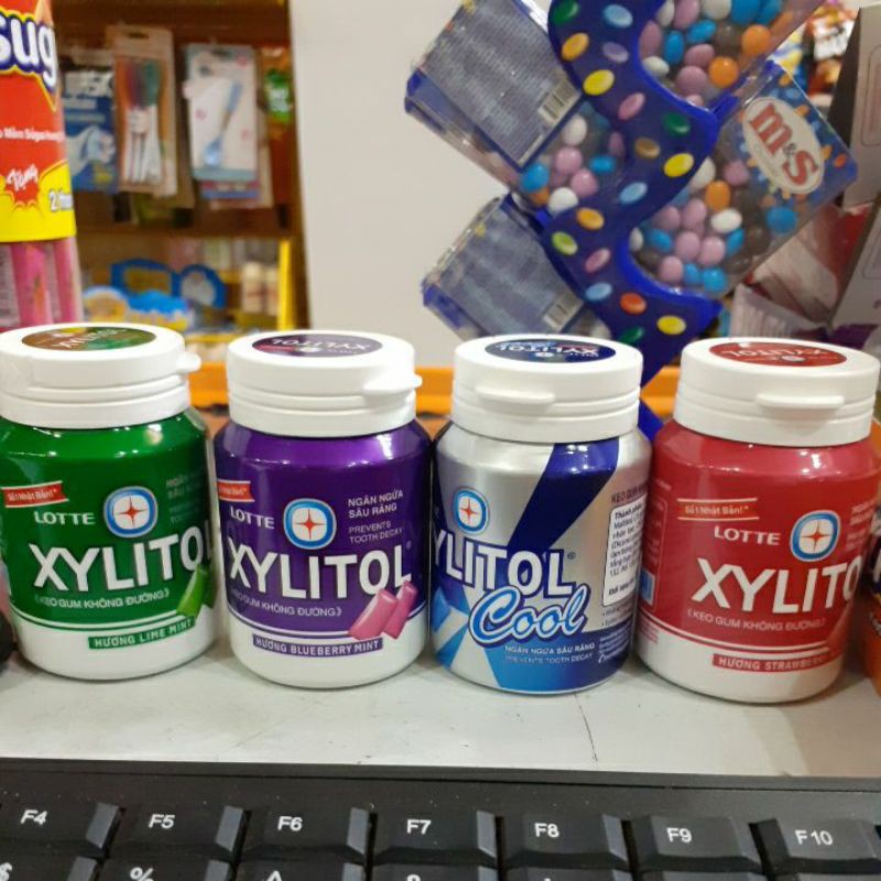 Xylitol Sugar-Free gum Candy 55.1G Bottle Of Full Color (Family ...