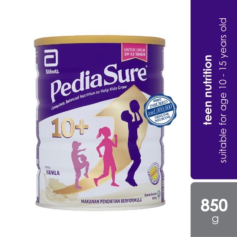 Pediasure For age 10- 15 (850g) Vanilla (Exp:4/2025) | Shopee Malaysia