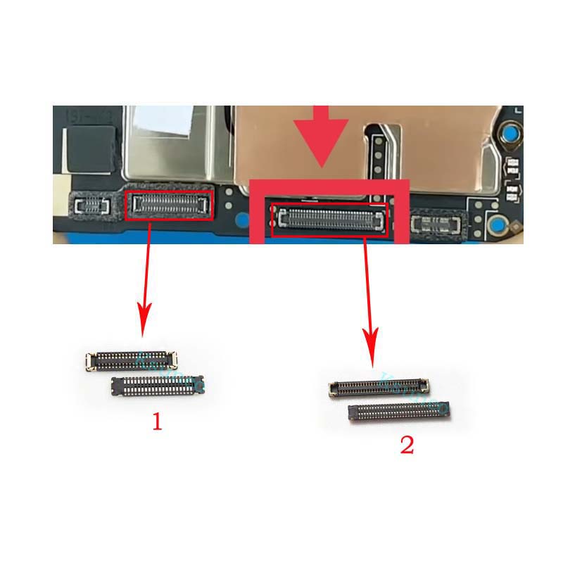 LCD Display FPC Connector Plug MotherBoard Pin USB Charging flex FPC Pin For OPPO Realme 7 ...