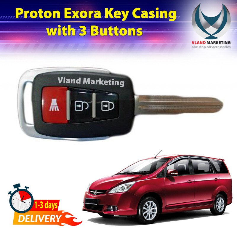 Proton Exora / Preve Remote Control Casing Replacement with 3 Buttons ...