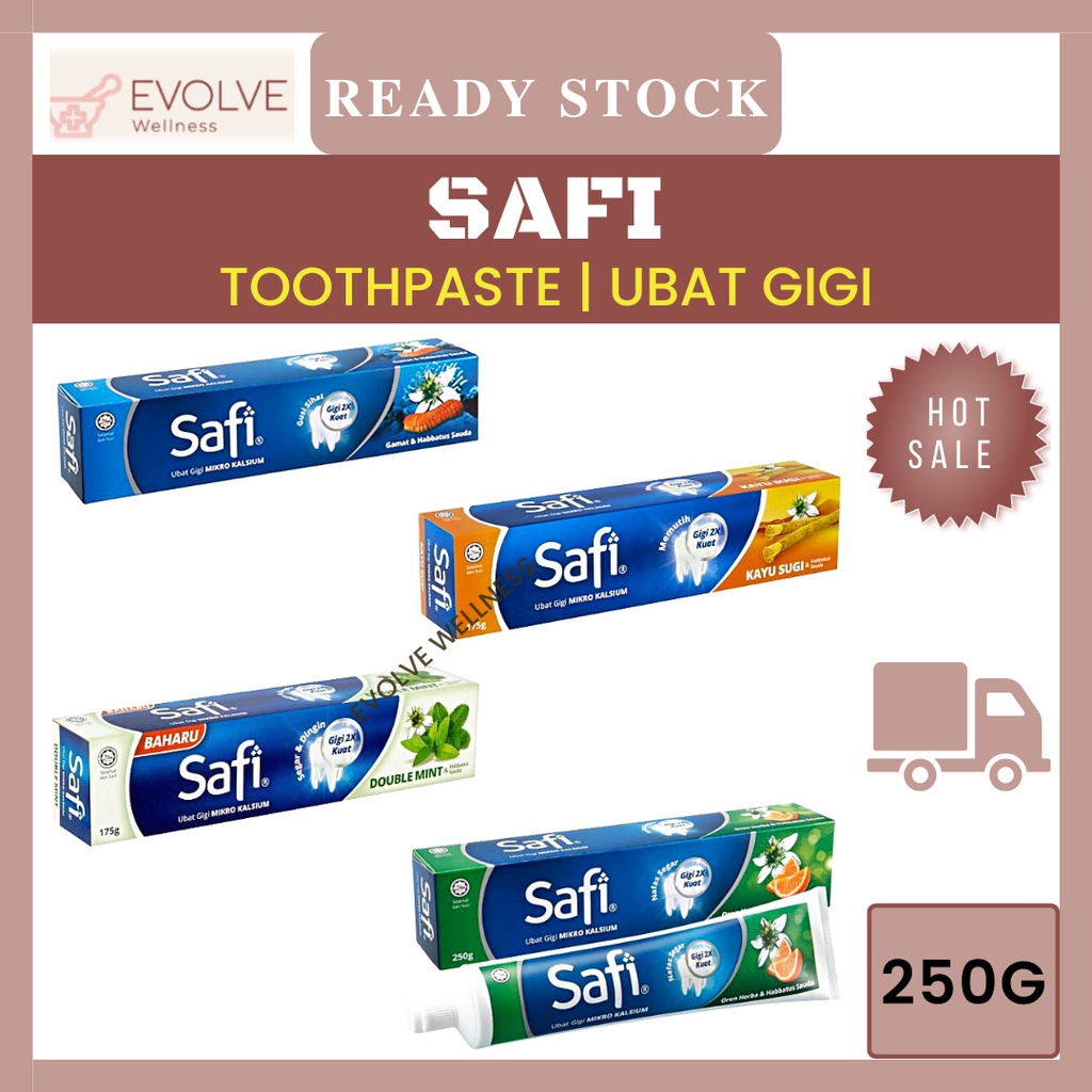 [250G] SAFI UBAT GIGI 250G | SAFI TOOTHPASTE - GAMAT / KAYU SUGI ...