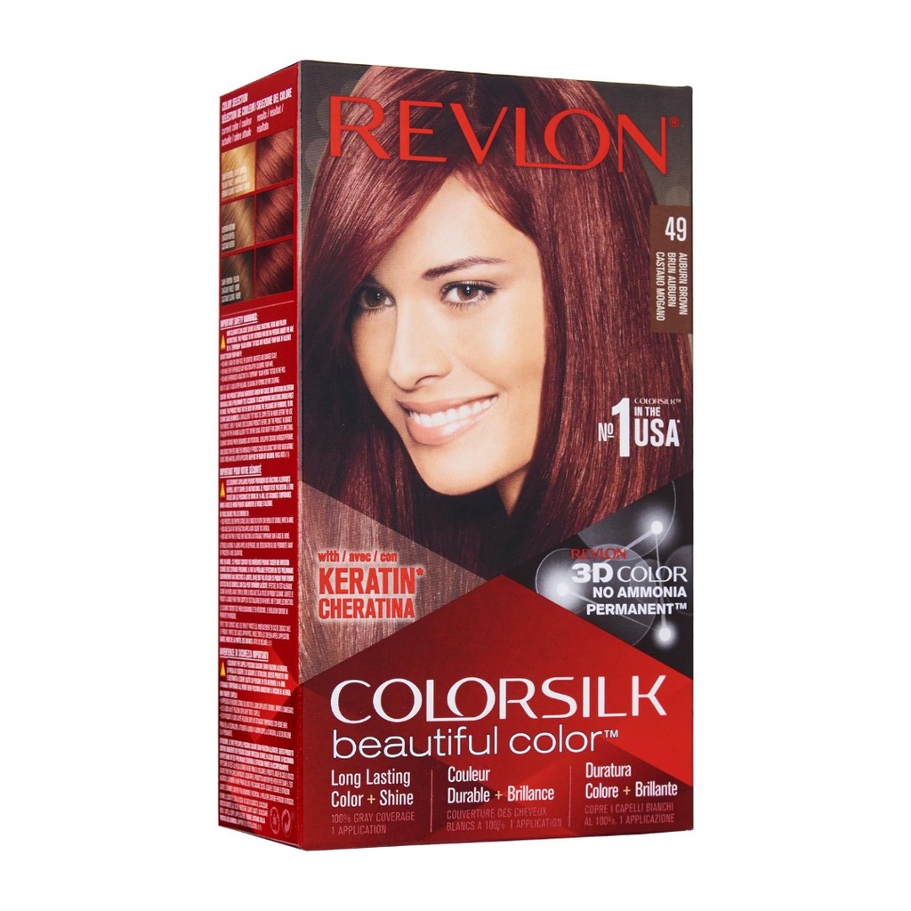 Revlon Colorsilk 3D Color 49 Auburn Brown | Shopee Malaysia