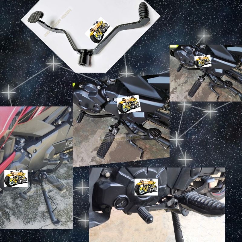 MODIFIED GEAR LEVER/ GEAR PEDAL/ PEMIJAK KAKI BLACK Y15ZR/ Y15 | Shopee ...