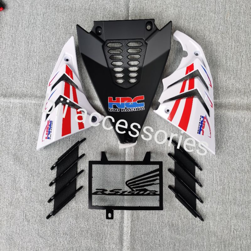 🔥🔥🔥 New Design 🔥RS150 V1/V2 set Package 4 in 1🔥SIDE ENGINE COVER White ...