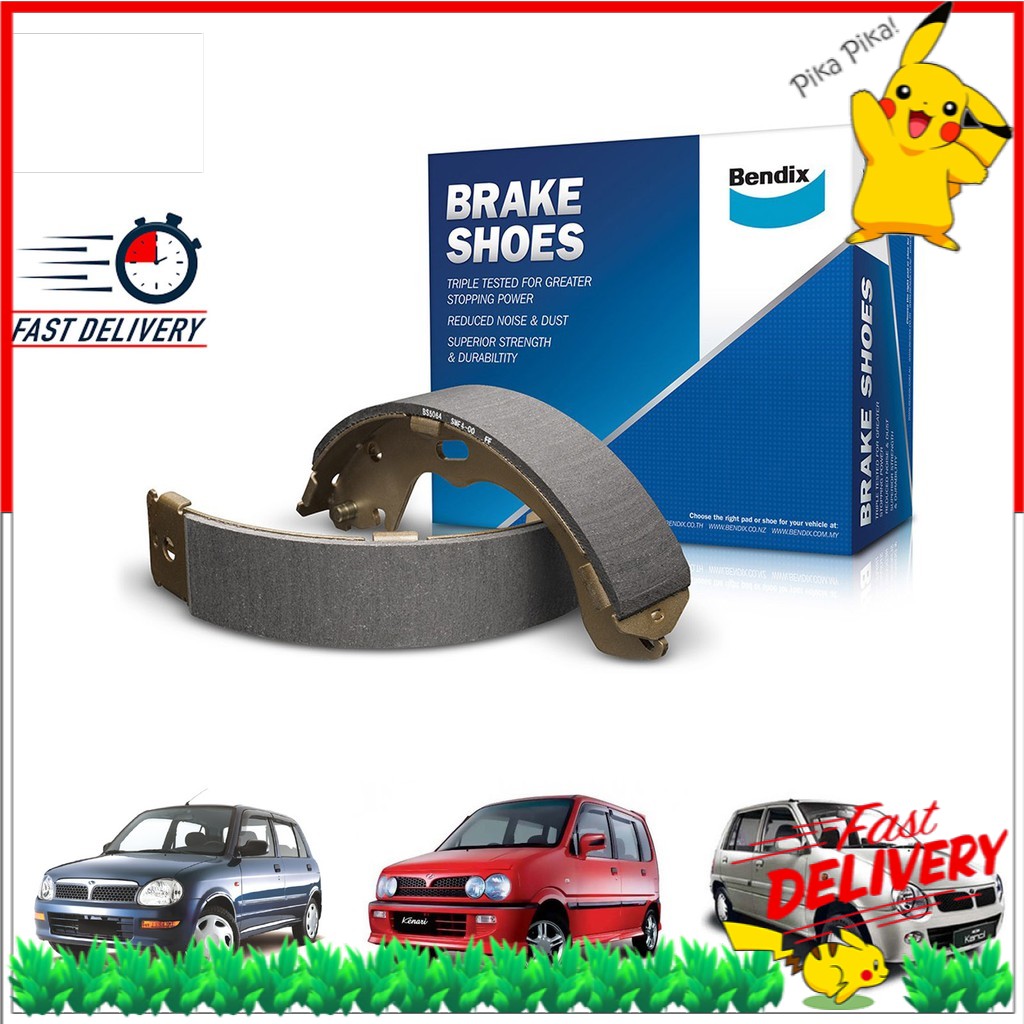 BENDIX REAR BRAKE SHOE PERODUA KELISA KENARI KANCIL PKC | Shopee Malaysia