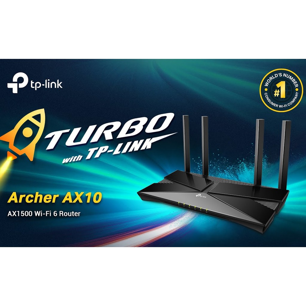 AX10 WiFi6 AX1500 Archer AX10 Dual Band Gigabit Wireless Wi-Fi Router ...
