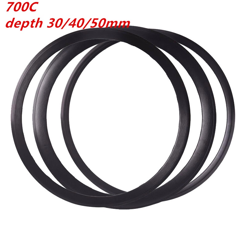 700C road bike rim 40/50mm 16/18/20/24 hole aluminum alloy road rims ...