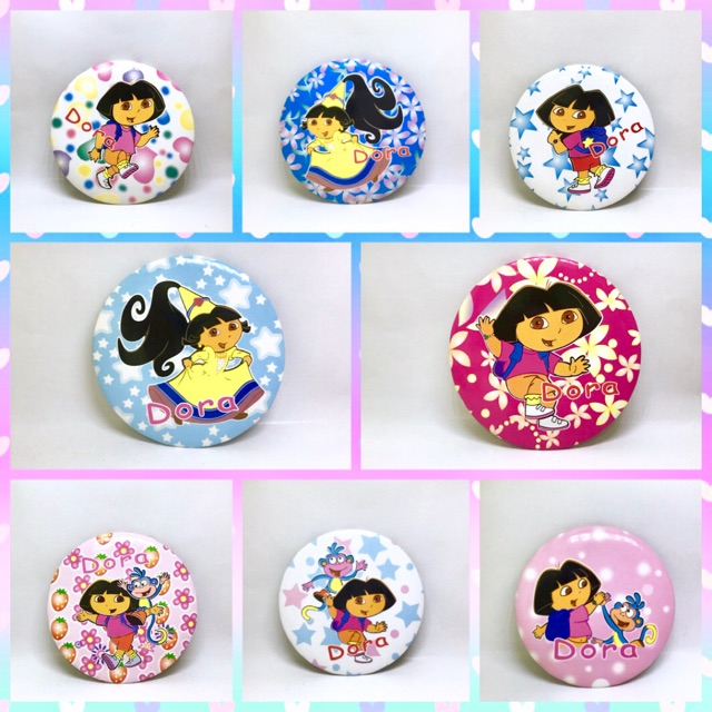 Dora Party Doorgift Badge 8 In 1 Set | Shopee Malaysia