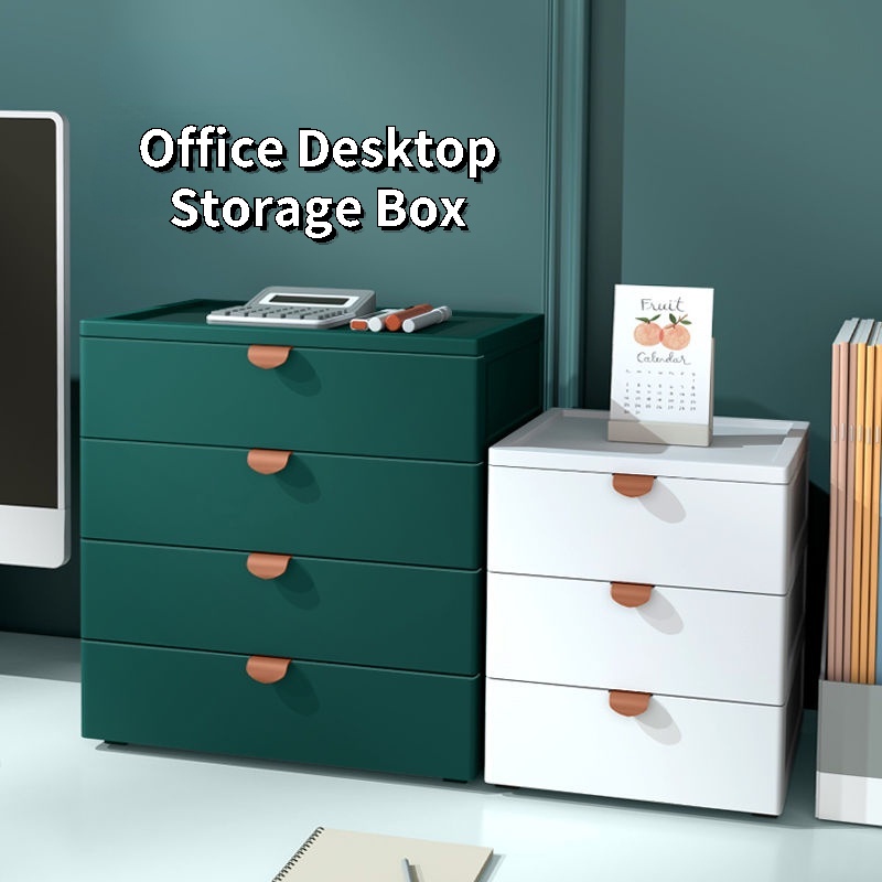 Desktop Storage Box Drawer Office File Stationery Remote Control Desk ...