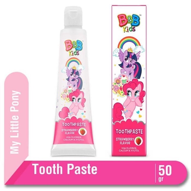B&B Kids My Little Pony toothpaste with Strawberry Flavour /Orange ...