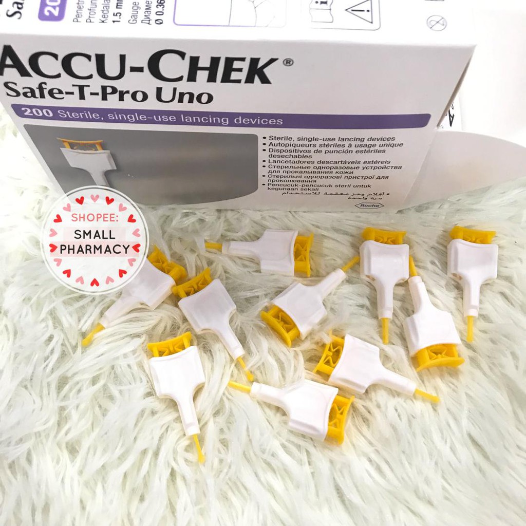 ACCU-CHEK Safe-T-Pro Uno Single-use Lancet Device 1 pcs / 10 pcs / 20 ...