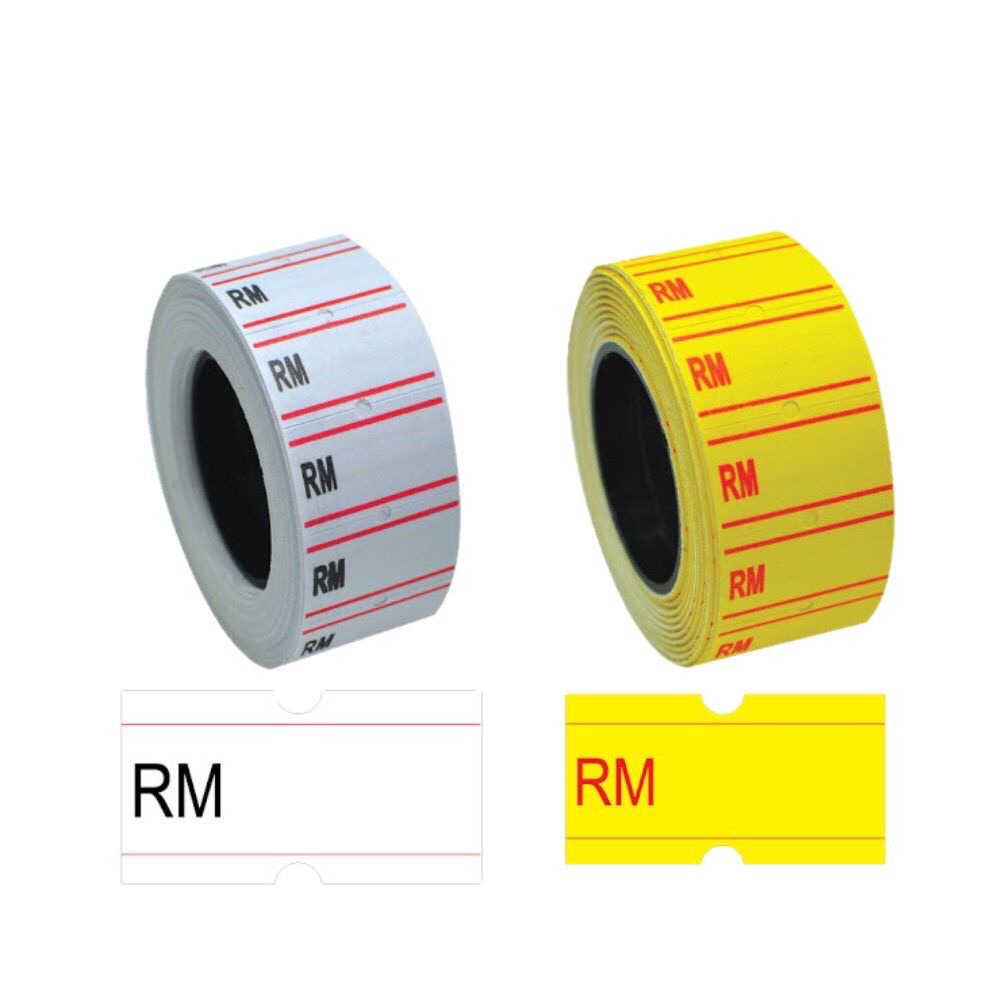 Rm Price Labels (yellow / white) / Label Harga RM (kuning/putih ...