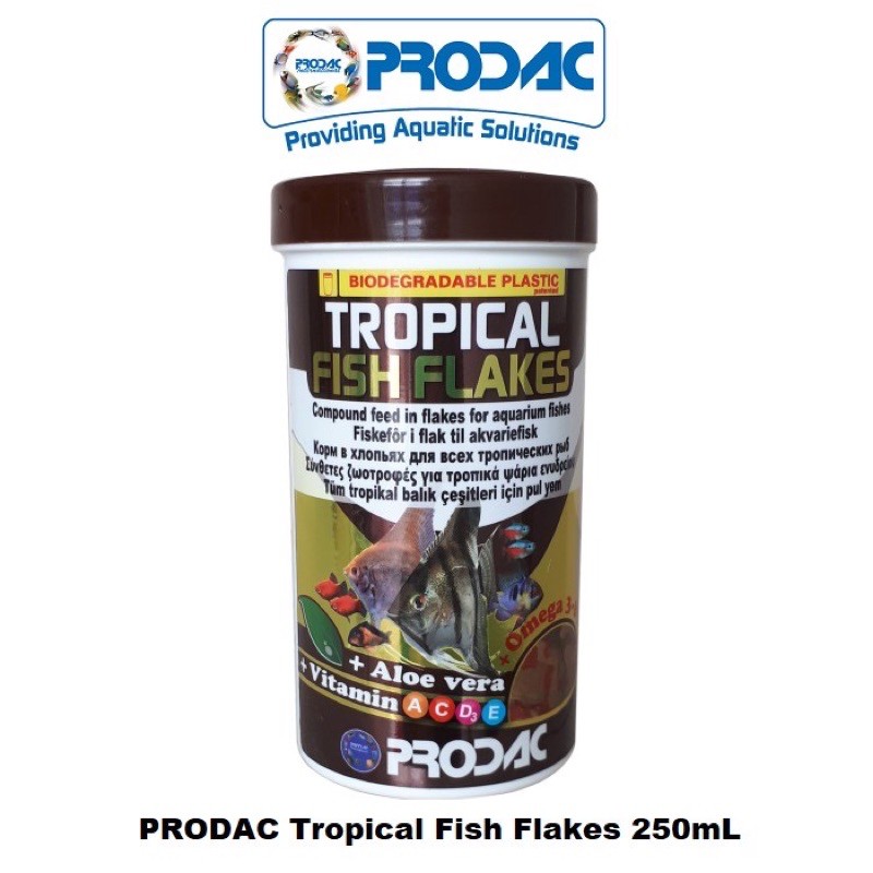 PRODAC Tropical Fish Flakes 250ml | Shopee Malaysia
