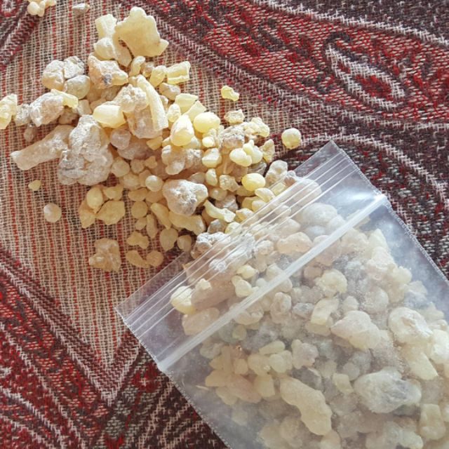 50-100g Luban Frankincense Raw Memory Booster Black Sacra Bakhoor ...