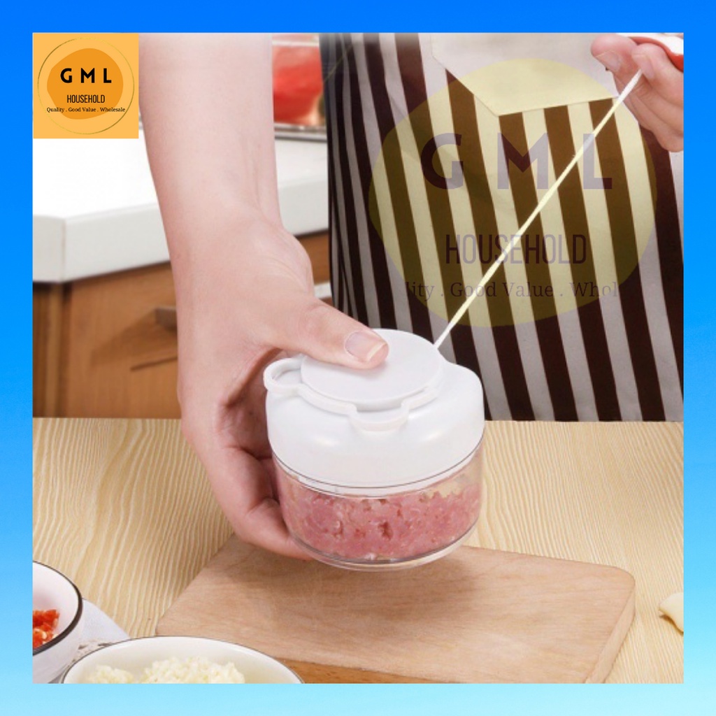 GMLH Mini Food Chopper Hand Pull Blender Meat Garlic Cutter Vegetable ...