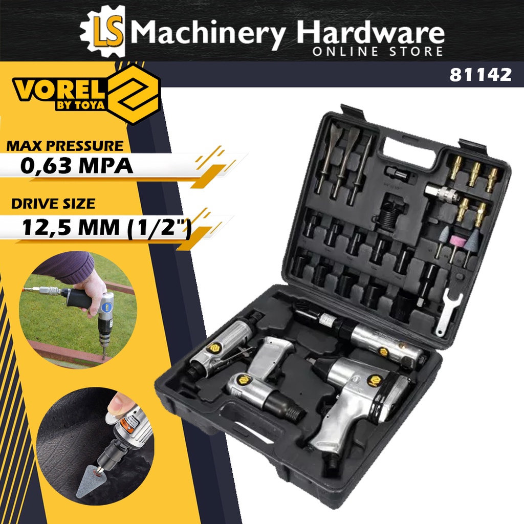 VOREL 81142 Pneumatic Air Tool Sets 33pcs | Shopee Malaysia
