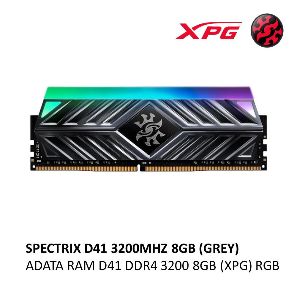 XPG D41 SPECTRIX RAM DDR4 3200MHZ 8GB RGB (GREY) | Shopee Malaysia