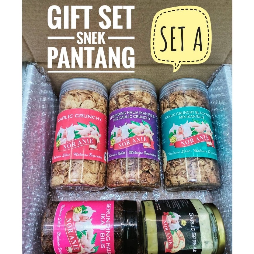 Gift Set Makanan Pantang Sihat Homemade Peria Crispy Garlic Crunchy ...
