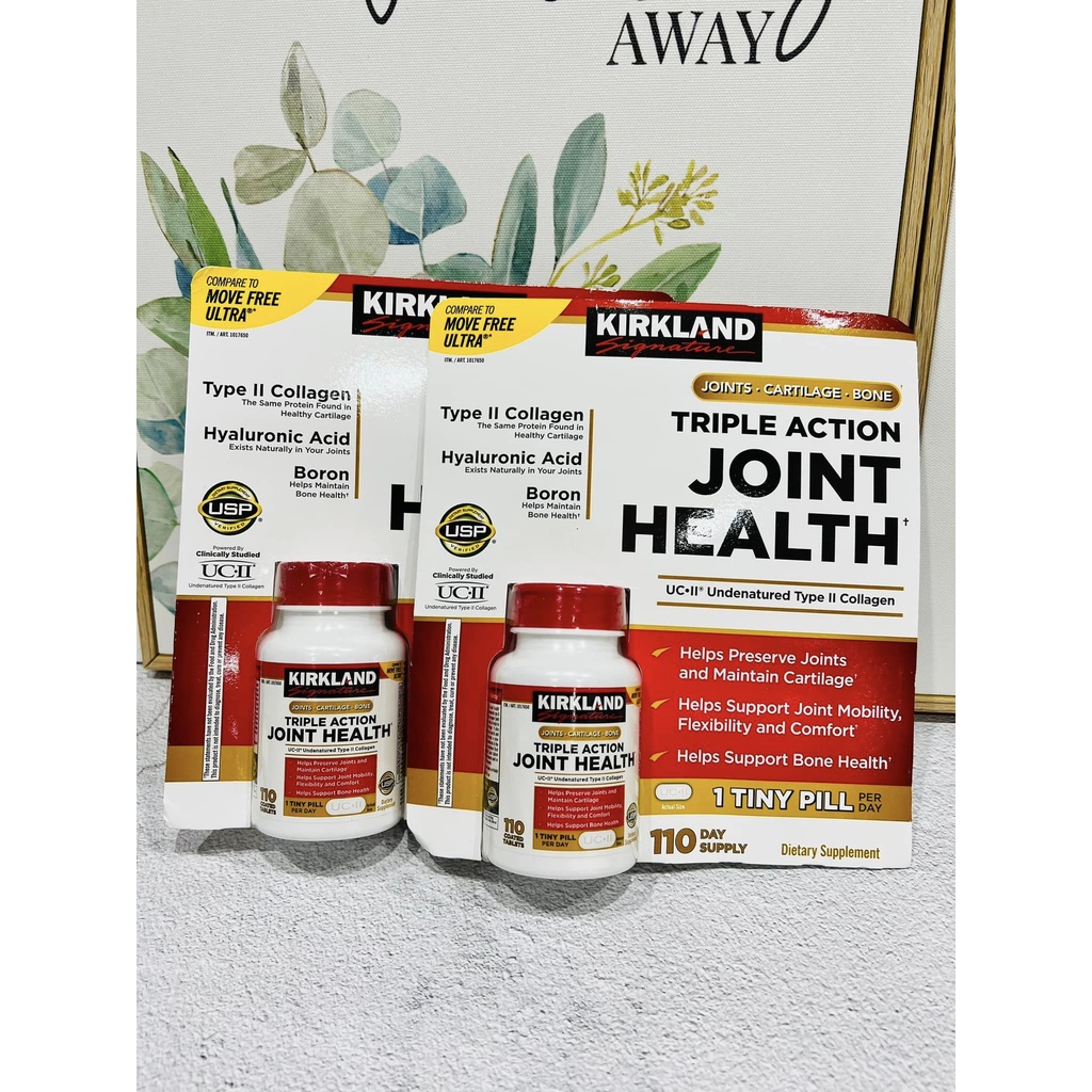 Kirkland signature triple action healthy joint Support, 110 Tablets | Shopee Malaysia