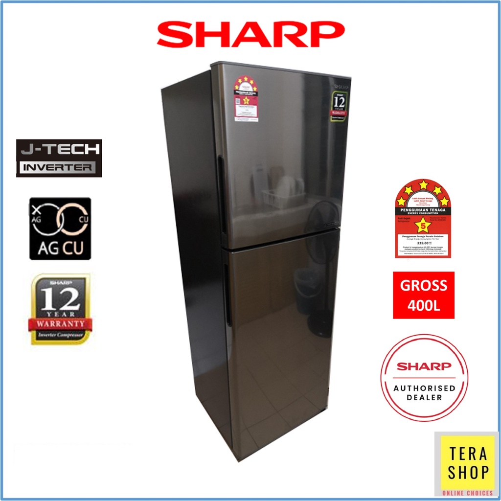 Sharp 280L / 320L / 380L /410L Inverter Refrigerator Energy Saving 2 ...