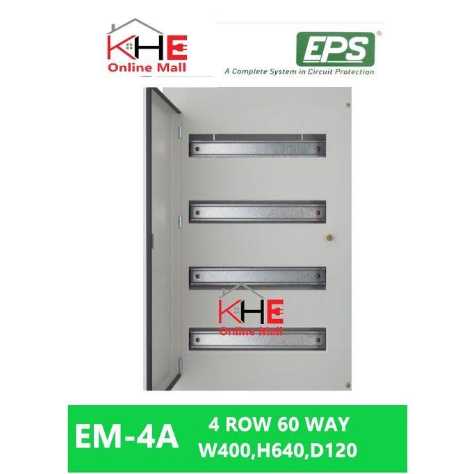 EPS EM-4A / EM - 4 * 4ROW 60WAY METAL CLAD ENCLOSE DB BOX | Shopee Malaysia