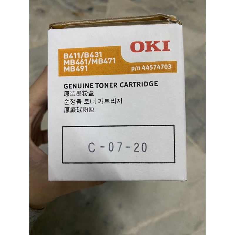 OKI B411 B431 MB461 MB471 B411dn B411d Black Toner 4K (Genuine) p/n 44574703 | Shopee Malaysia