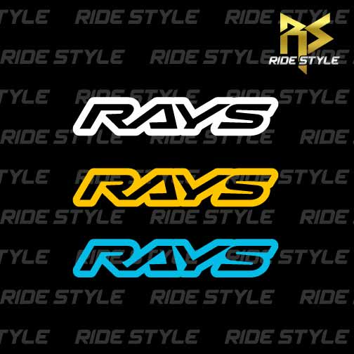 RAYS Car Sticker Bumper Windscreen Bonet Car Decal Myvi Axia Persona ...