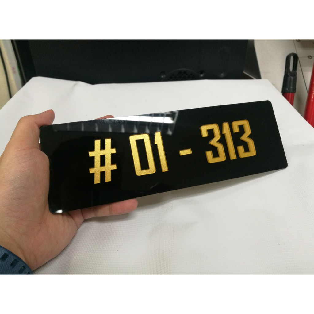 House Unit Number Plate | Acrylic Signage | Shopee Malaysia