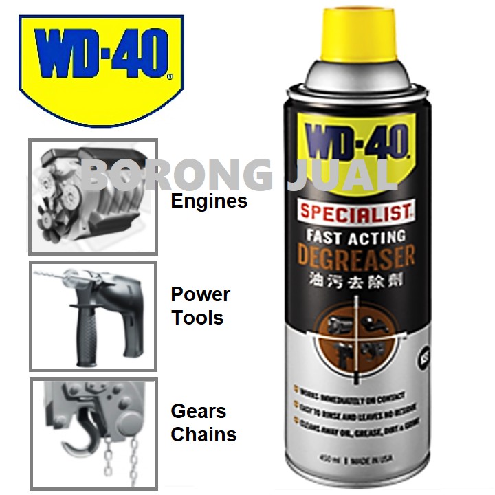 WD 40 Specialist Fast Acting Degreaser Oil Grease Grime Cleaner Spray ...