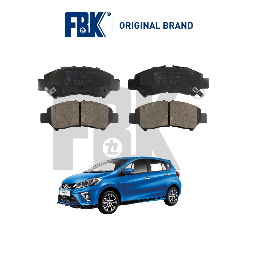 FBK Disc Brake Pad Front - Perodua New Myvi 2017- | Shopee Malaysia