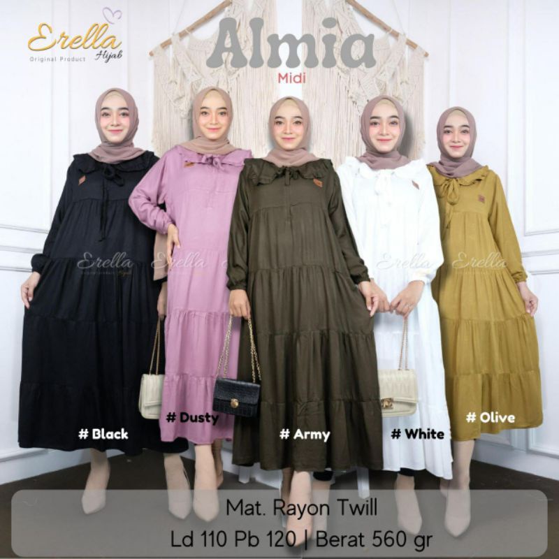 Best Selling!! MIDI DRESS PREMIUM MIDI POLOS SUSUN ZIPPER Front ZIPPER ...