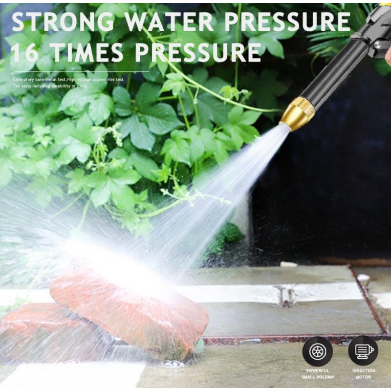Water Jet Car Wash Gun High Pressure Spray Splash Hose Nozzle Home ...