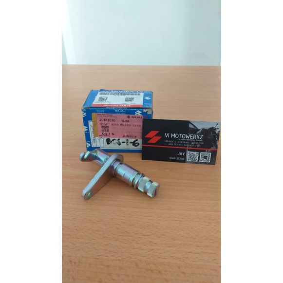 Modenas Pulsar NS200 / RS200 Brake Lever Shaft Assembly *Genuine Bajaj ...